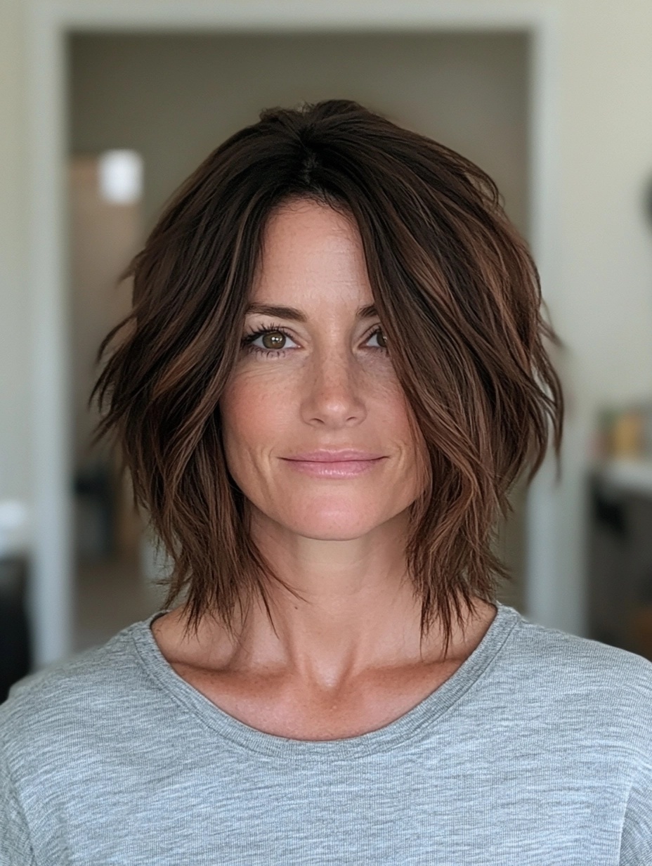 2025’s Hottest Haircut: The Tousled Layered Bob Trend Explained