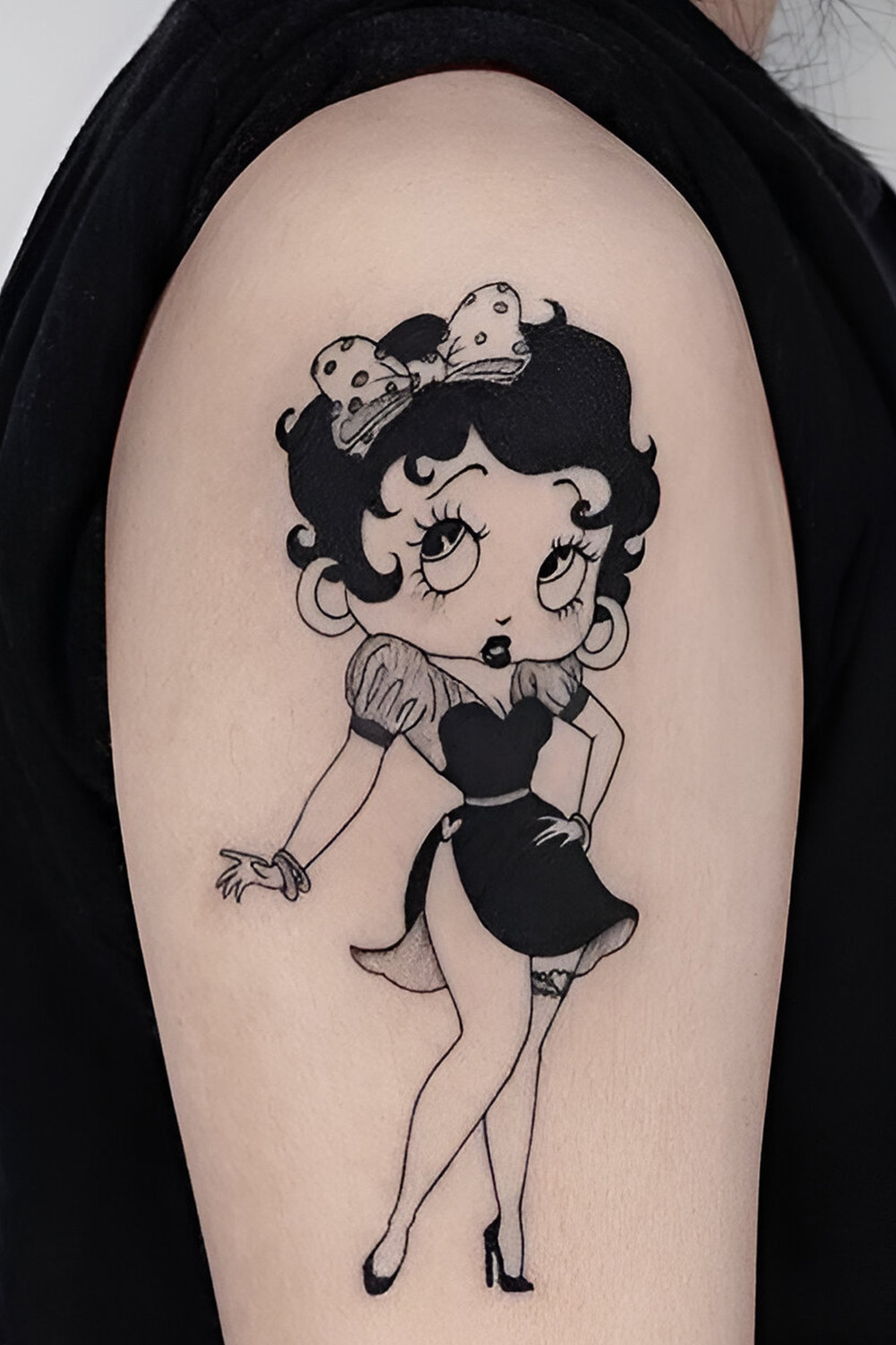 24 Iconic Betty Boop Tattoo Designs for a Touch of Vintage Class