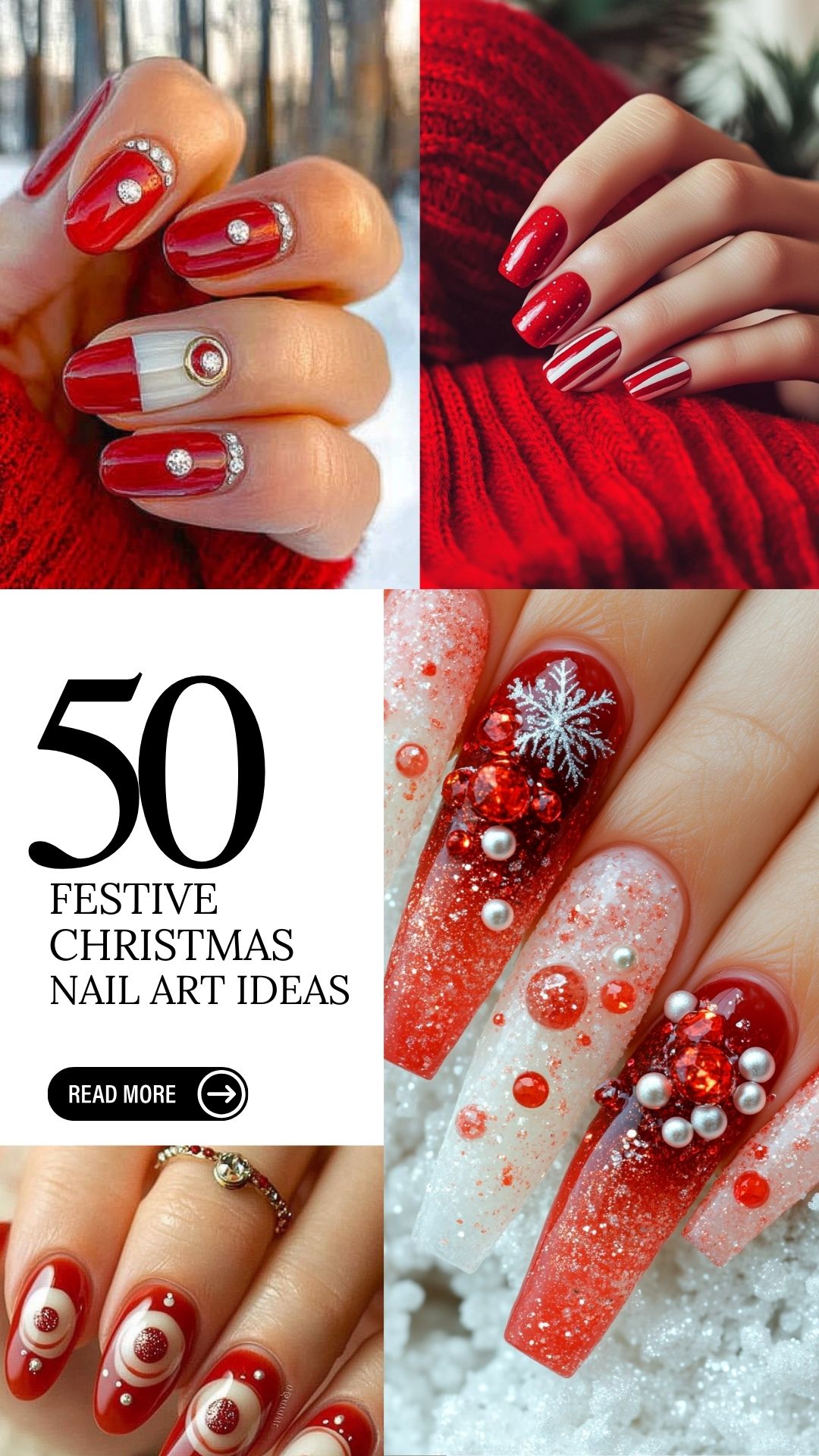 50+ Festive Christmas Nail Art Ideas You Can Recreate at Home
