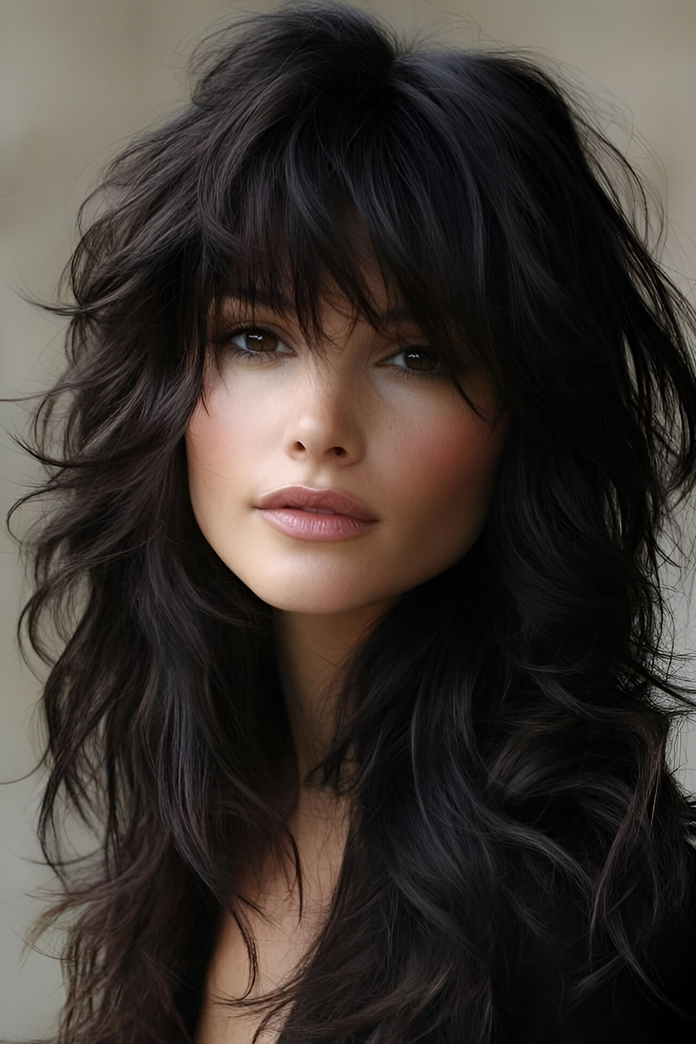 40+ Wolf Cut with Bangs Designs That Scream Chic