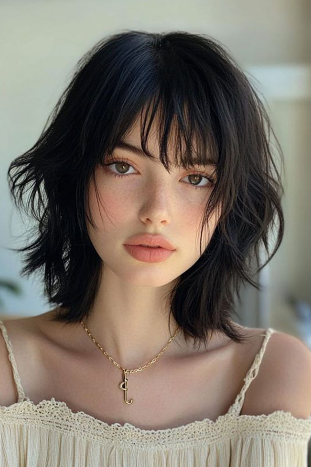 40+ Wolf Cut with Bangs Designs That Scream Chic