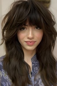 40+ Wolf Cut with Bangs Designs That Scream Chic