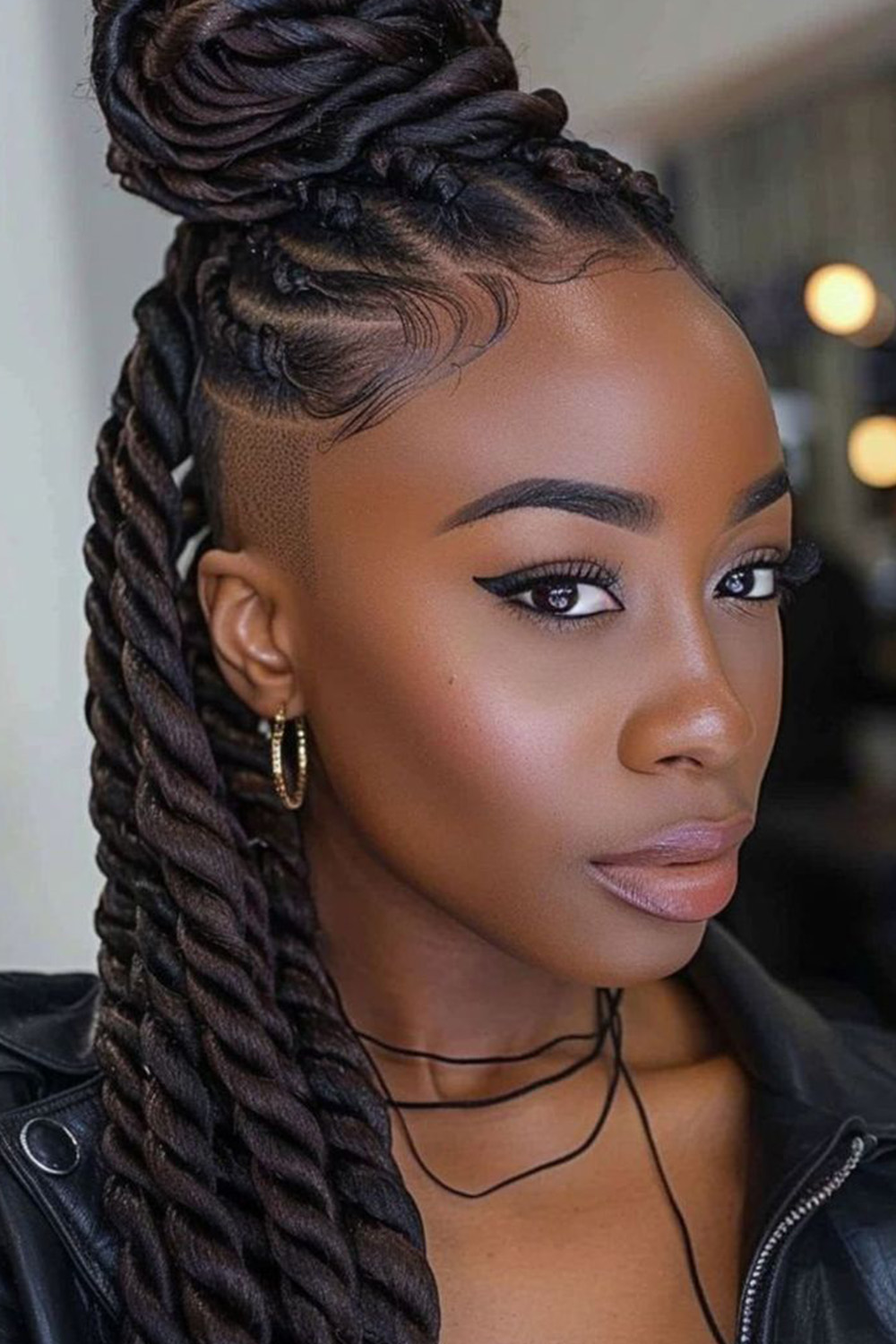 25 Big Twist Braids Hairstyle for 2025 - Insiderlyfe