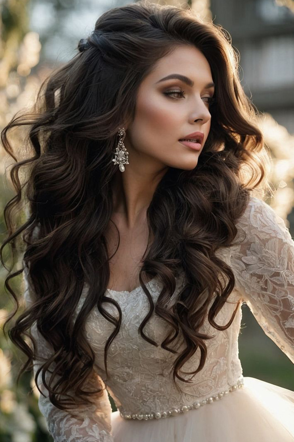 30+ Stunning Half Up Half Down Bridal Hairstyles for Your Big Day ...