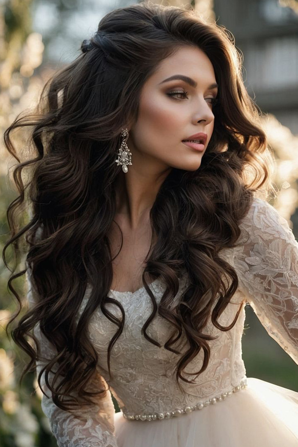 30+ Stunning Half Up Half Down Bridal Hairstyles for Your Big Day - Insiderlyfe