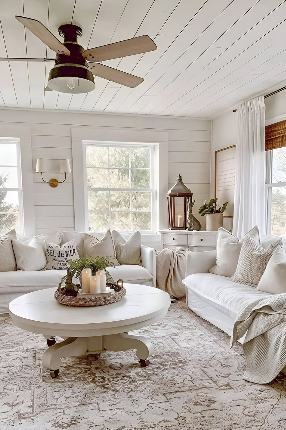 49 Modern Farmhouse Living Room Ideas for a Cozy & Elegant Space ...