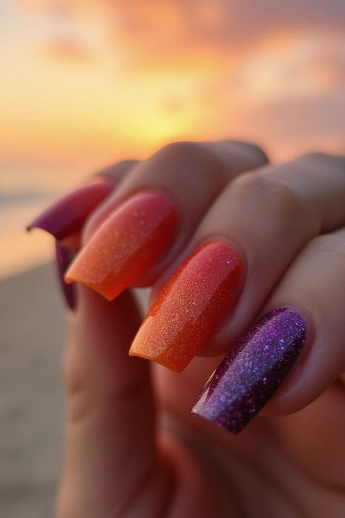 28 Vacation-Ready Tropical Nail Designs - Insiderlyfe