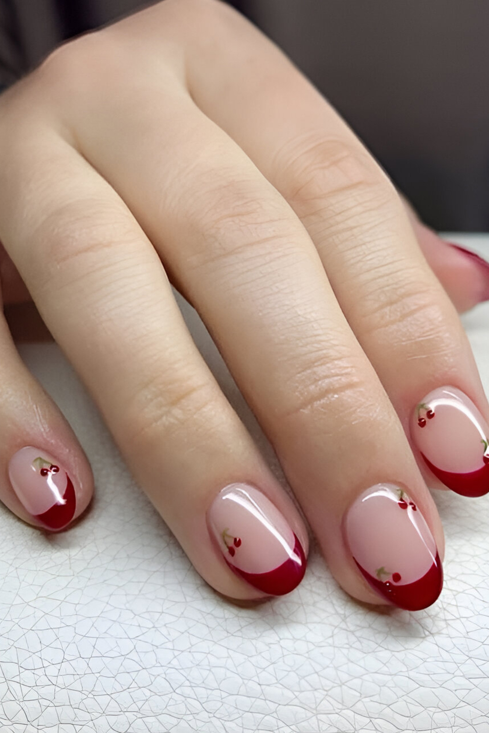 15+ Dark Cherry Red Nail Ideas That Exude Effortless Luxury - Insiderlyfe