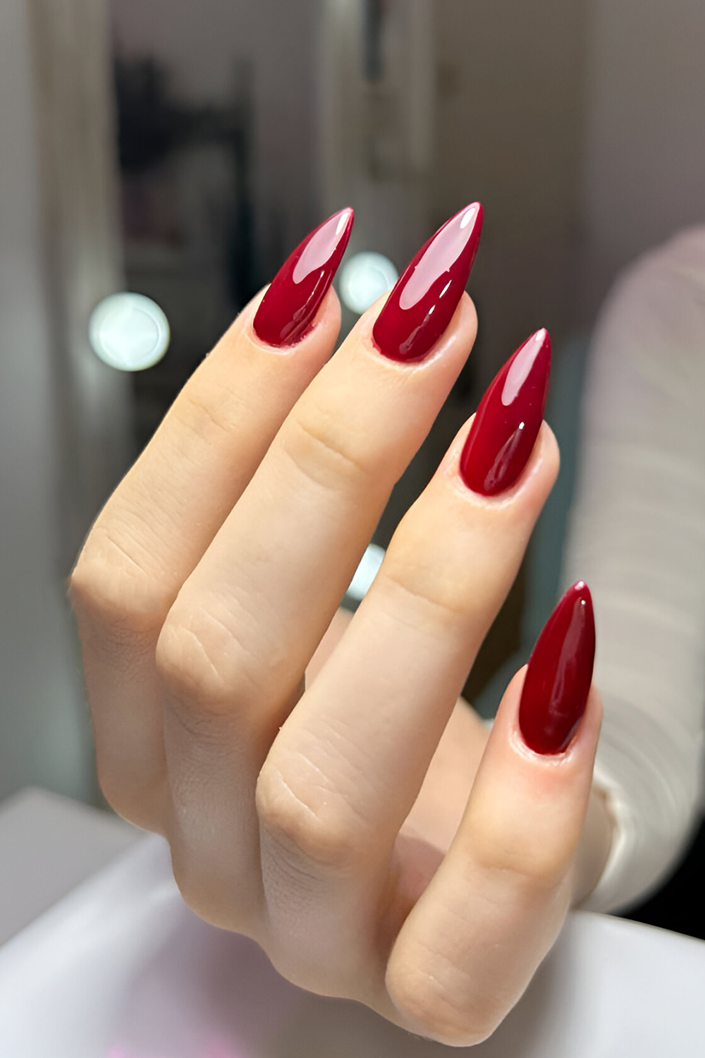 15+ Dark Cherry Red Nail Ideas That Exude Effortless Luxury - Insiderlyfe