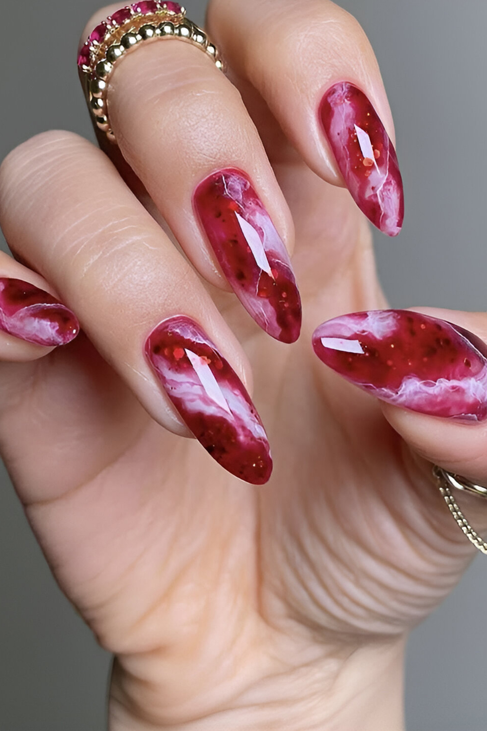 15+ Cherry Red Nails That Look Instantly Luxe - Insiderlyfe