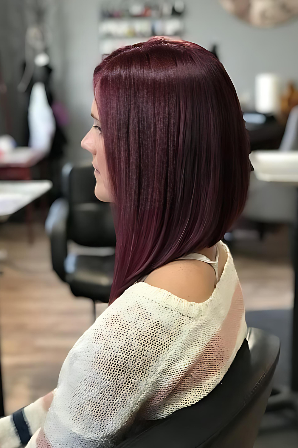 25 Dark Cherry Red Hairstyles That Radiate Power - Insiderlyfe