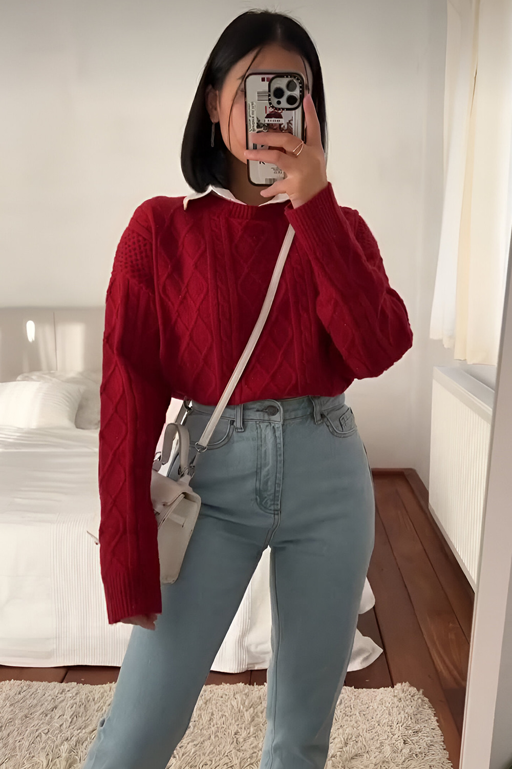 19+ Dark Cherry Red Outfits That Make Confidence Look Effortless ...