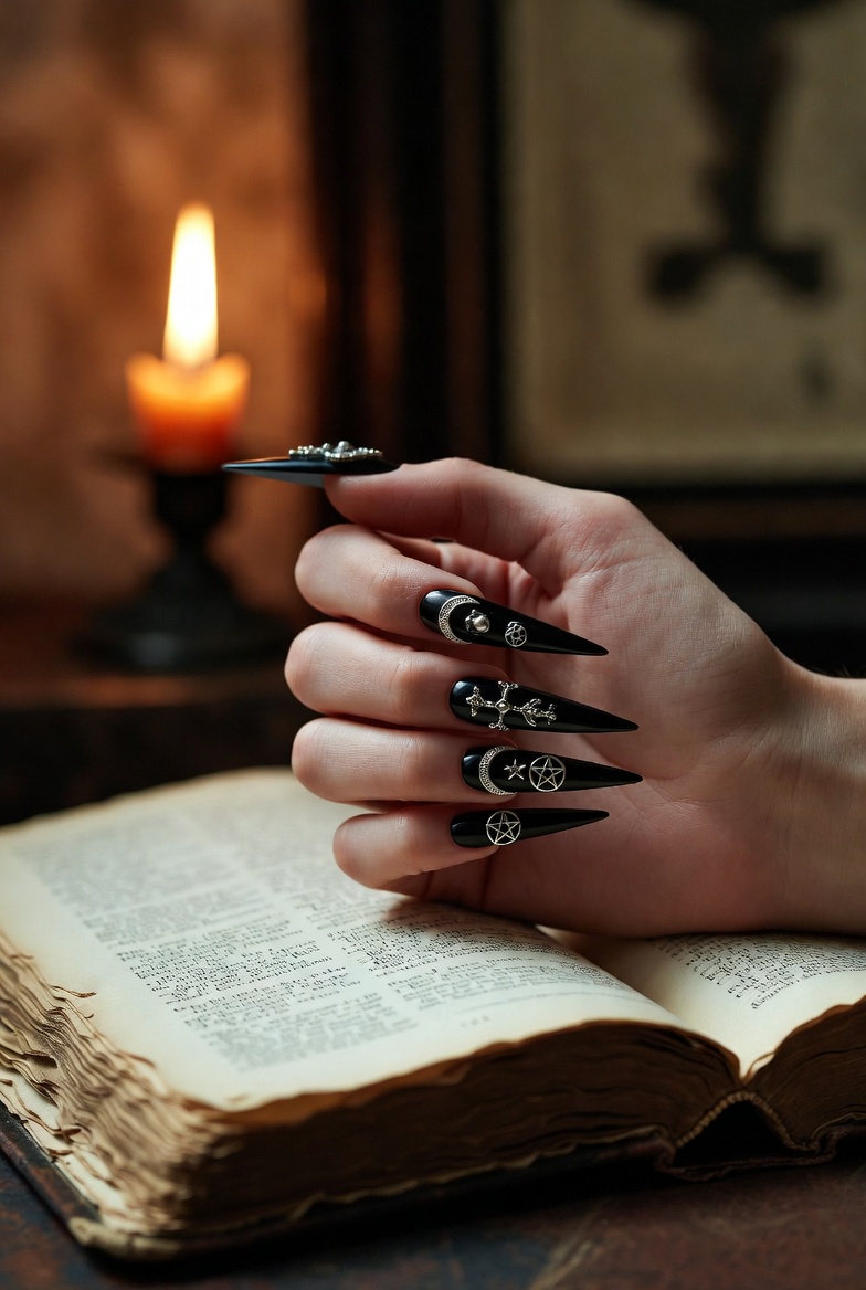 10 Magical Witchy Nails Art Designs You Need to Try - Insiderlyfe